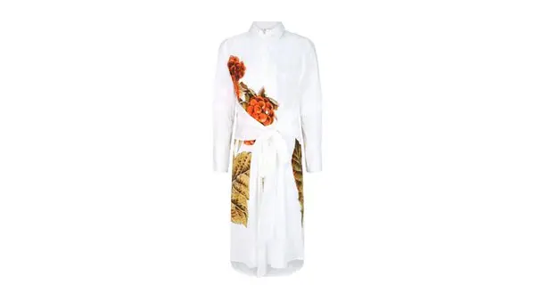 FERRAGAMO Botanical Print Shirt Dress