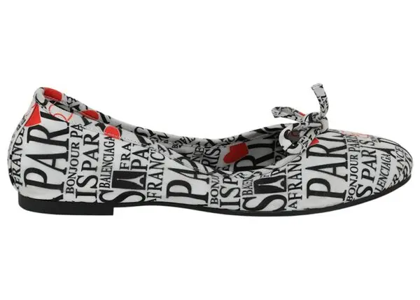 Balenciaga Leopold Printed Ballet Flats