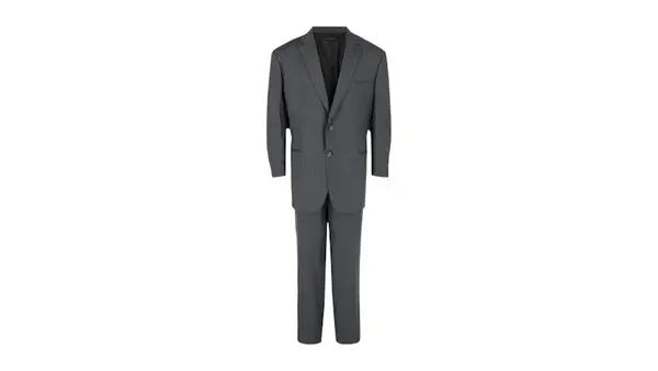 Brioni Pinstriped Wool Twopiece Suit - Graphite