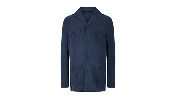 Brioni Ultralight Silk Sahara Jacket - Blue