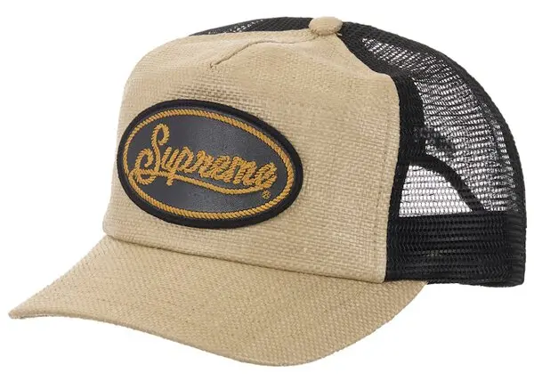 Supreme Raffia Mesh Back 5 Panel Hat