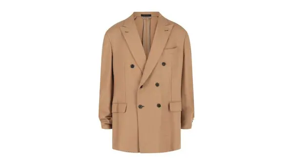 Brioni Double Breasted Blazer - Camel