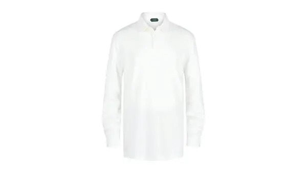 SLOWEAR Zanone Pima Cotton Slimfit Polo Shirt - White