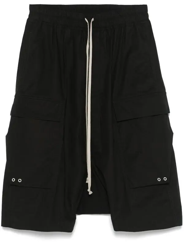 Rick Owens Cargo Pods Shorts - Black