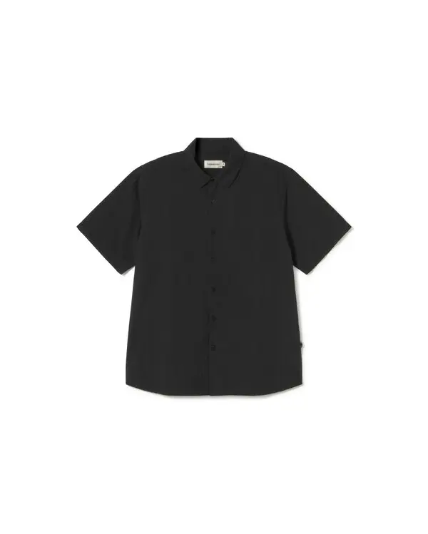 THINKING MU Seersucker Tom Shirt - Black