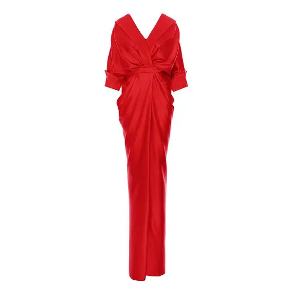 ACOB À PORTER Draped Long Dress