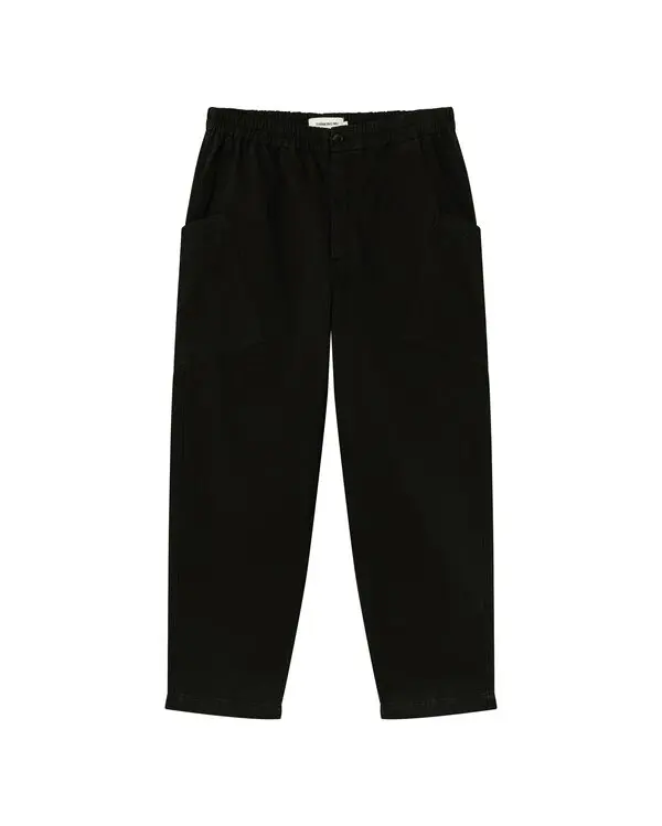 THINKING MU Max Pants Wide Leg Organic Cotton Trousers - Black