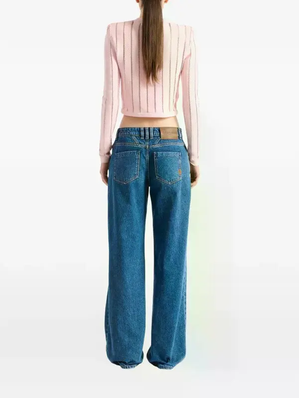 Balmain Cropped Fléchage Knit Cardigan