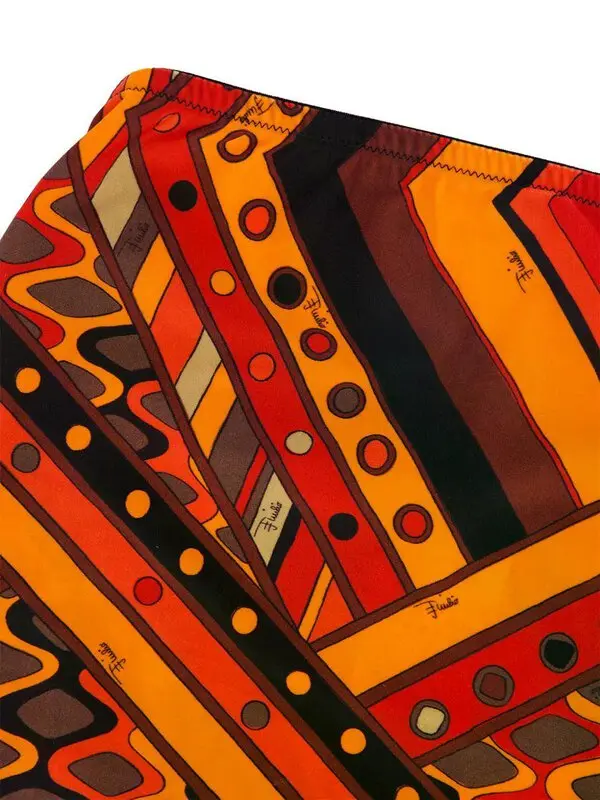 Emilio Pucci Vivara Print Strapless Swimsuit - Red