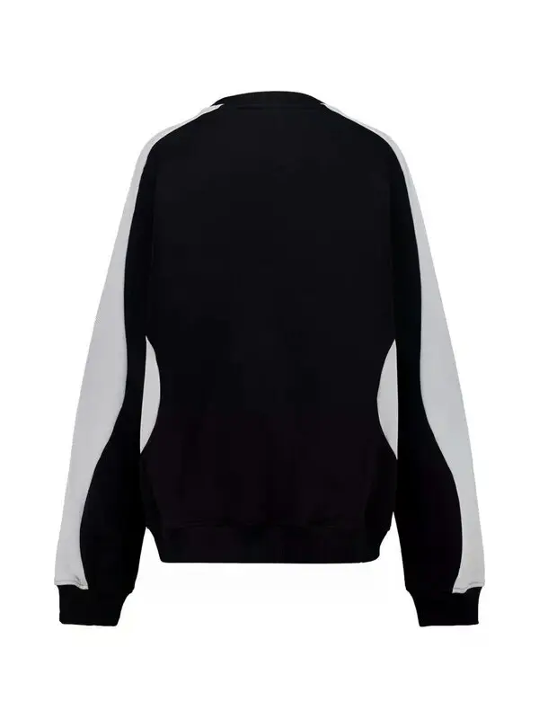 Casablanca Colour-block Logo-print Sweatshirt - Black