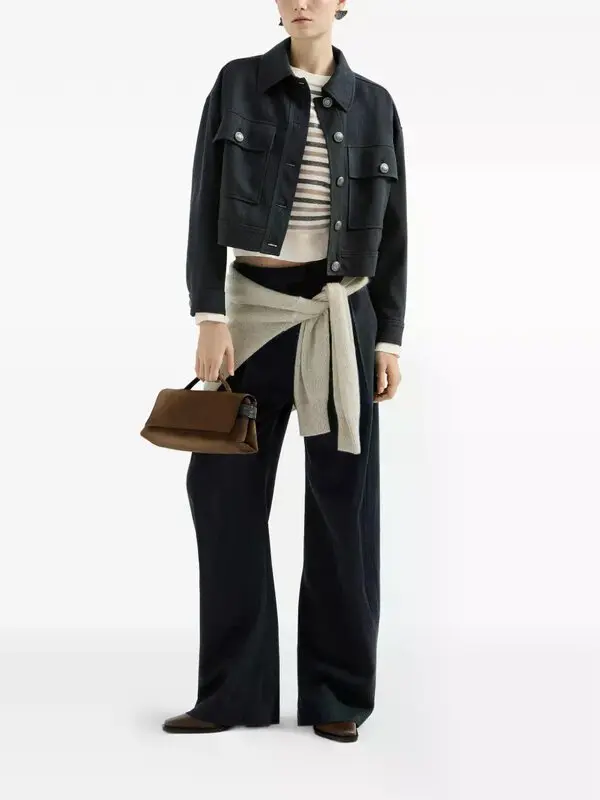 Brunello Cucinelli Virgin Wool, Cashmere And Silk Sparkling Stripes Sweater
