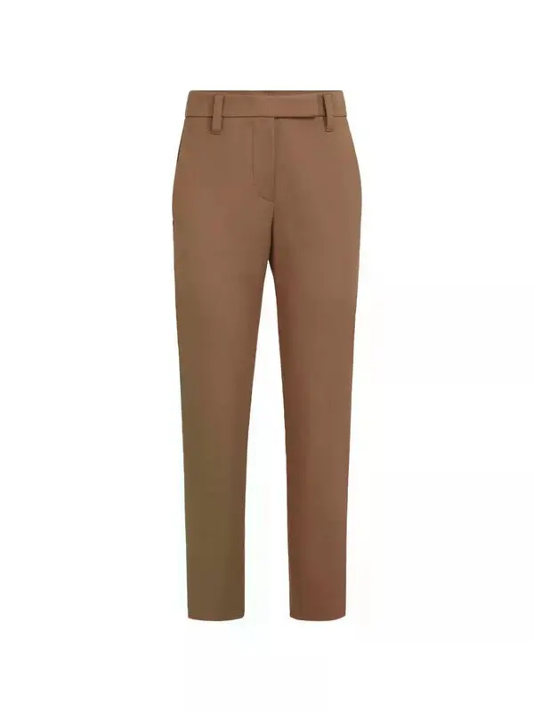 Brunello Cucinelli Stretch Cotton Slim Fit Trousers