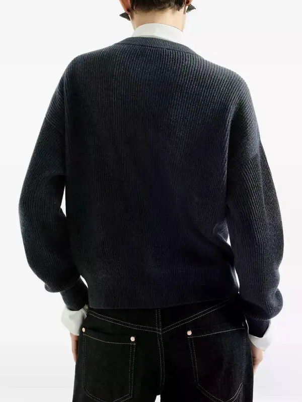 Brunello Cucinelli Sparkling Cashmere English Rib Cardigan