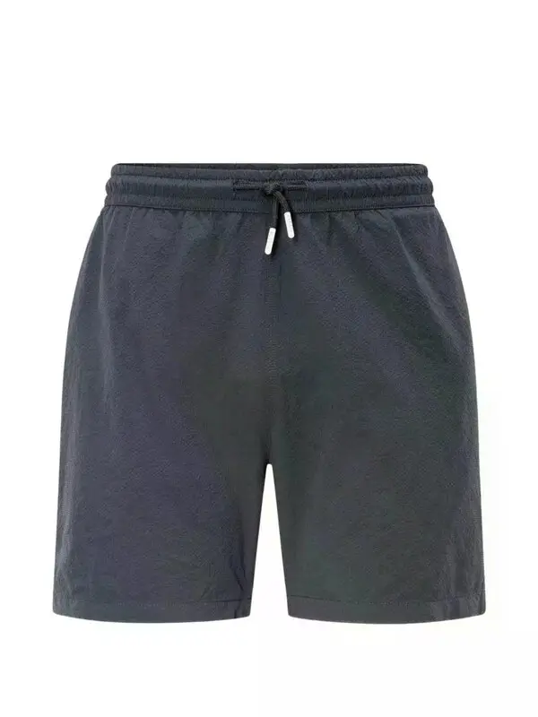 04651 / A TRIP IN A BAG Mono Seersucker Swim Shorts - Blue