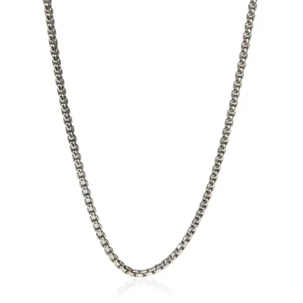 David Yurman Sterling Silver Box Chain Necklace - Sterling_silver