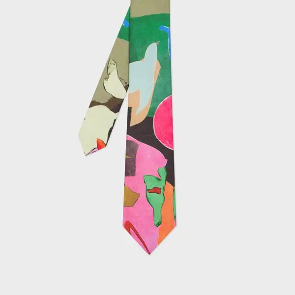 Paul Smith River Collage Tie - Multicolour