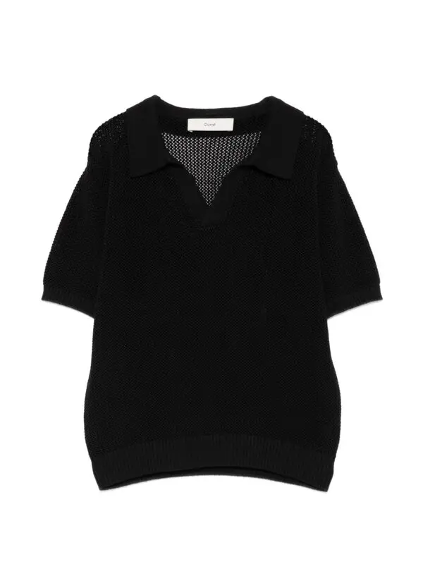 DUNST Short Sleeve Polo Shirt - Black