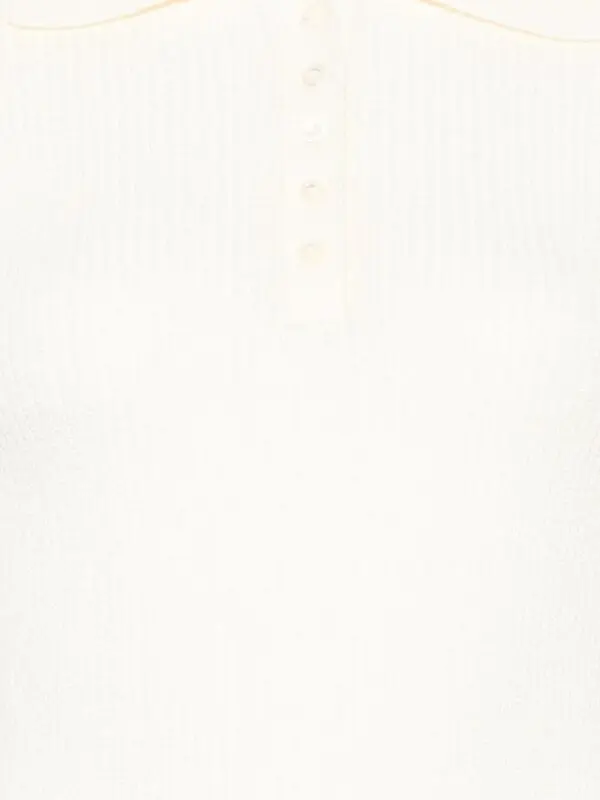 DUNST Ribbed Knit Polo Shirt