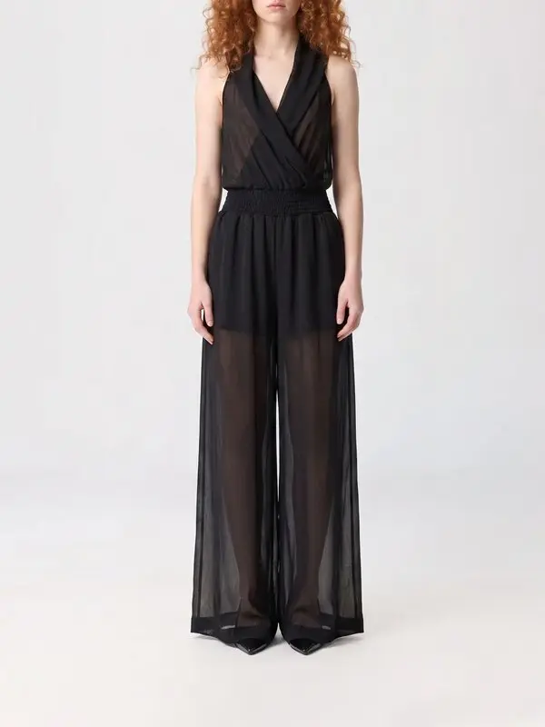 Pinko Sleeveless Wide Leg Jumpsuit - Black