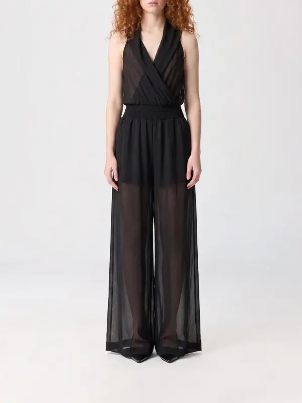 Pinko Sleeveless V-neck Jumpsuit - Black