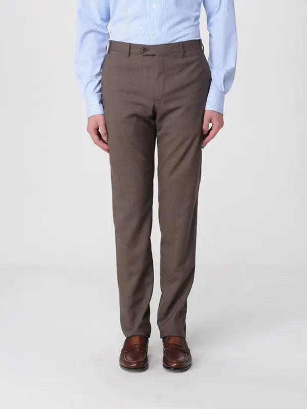 Corneliani Wool Blend Single-breasted Suit - Brown