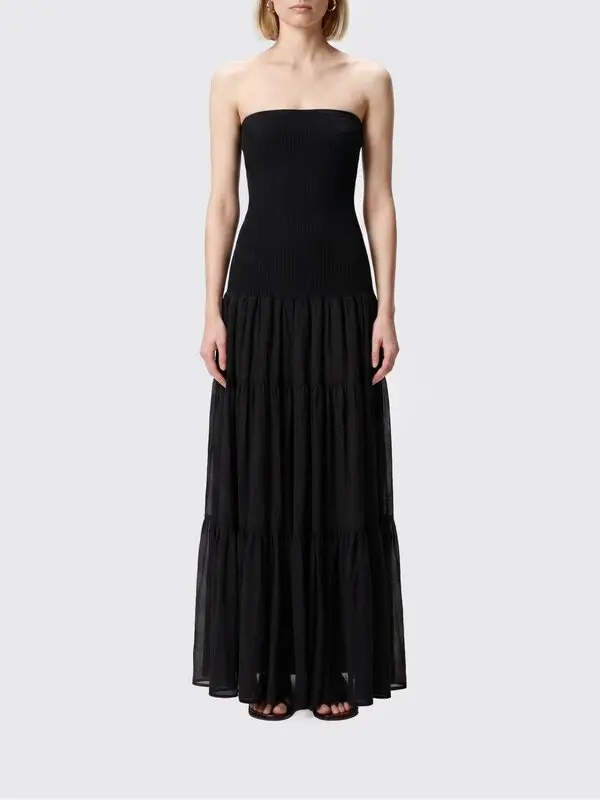 Pinko Strapless Tiered Maxi Dress