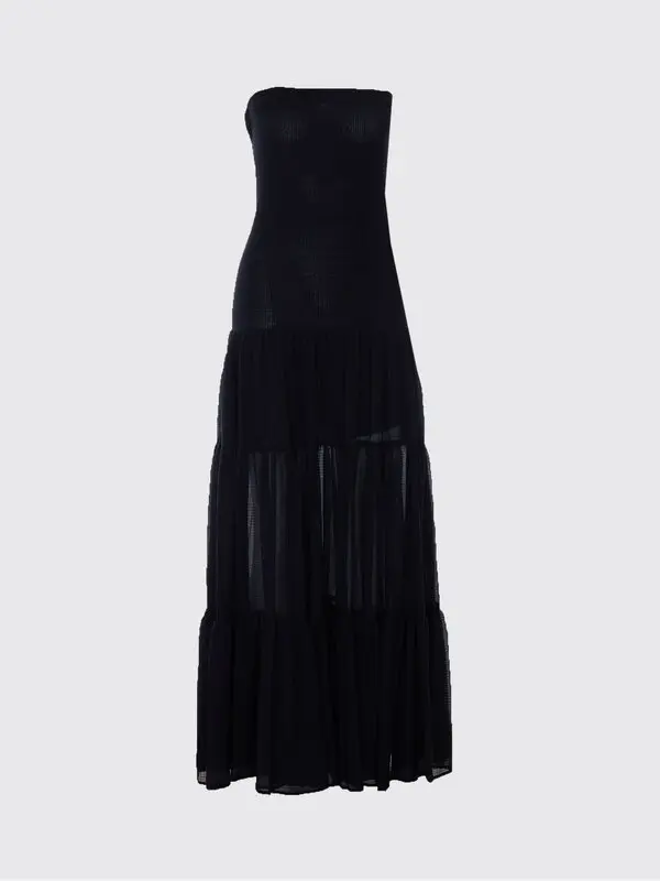 Pinko Strapless Tiered Maxi Dress