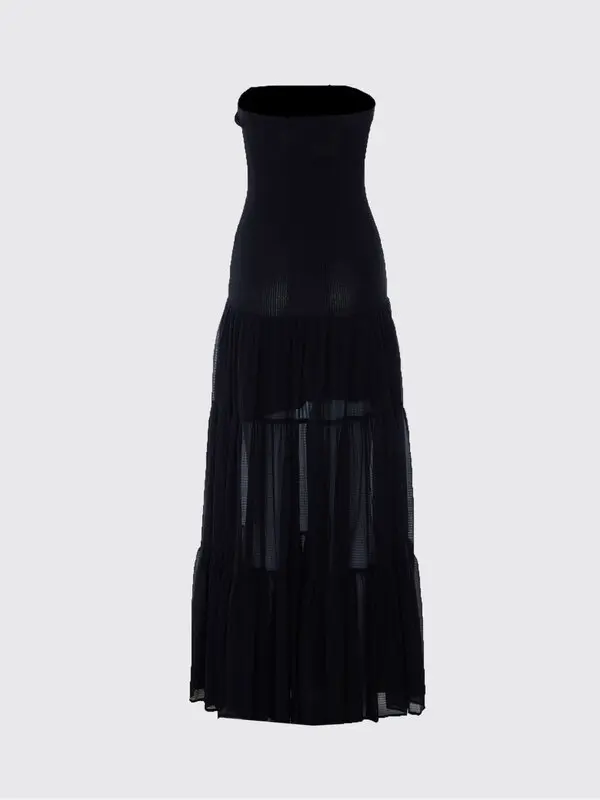 Pinko Strapless Tiered Maxi Dress