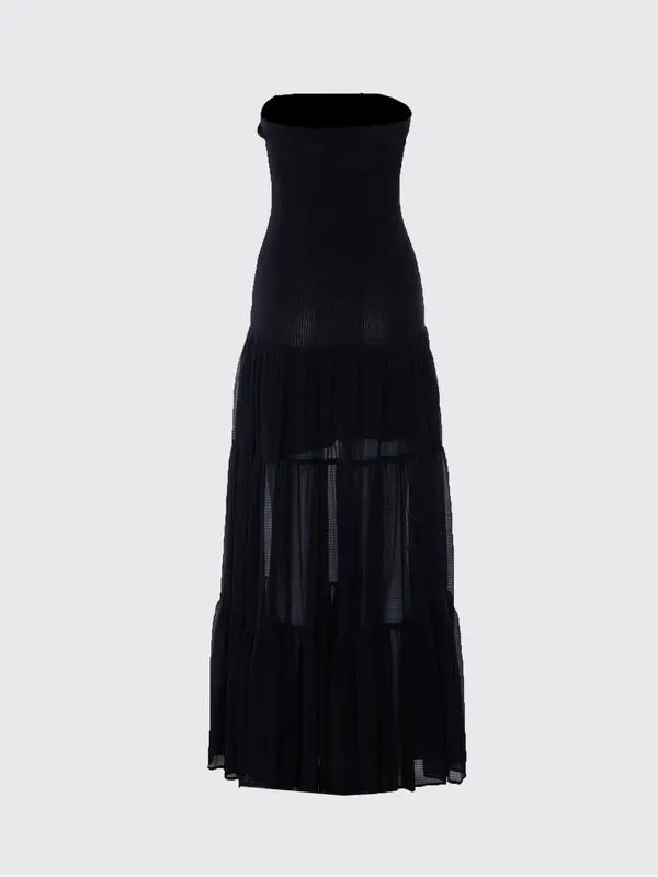 Pinko Strapless Tiered Maxi Dress