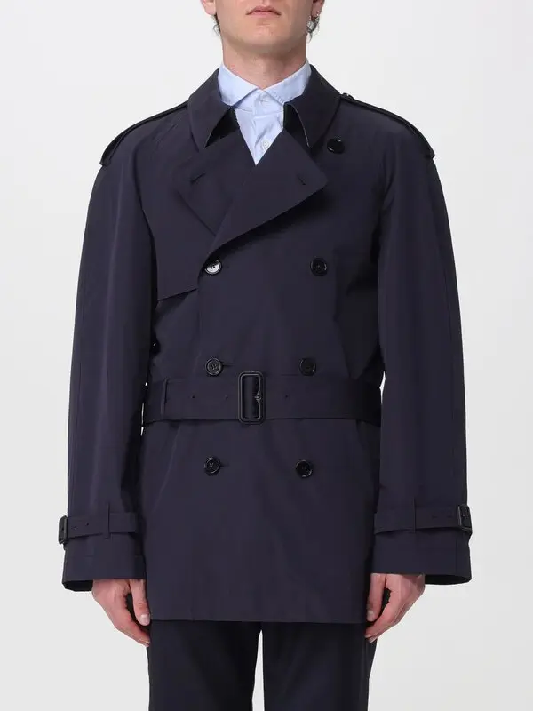 Burberry Double-breasted Trench Coat - Blue