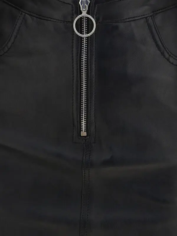 Fiorucci Leather Mini Skirt