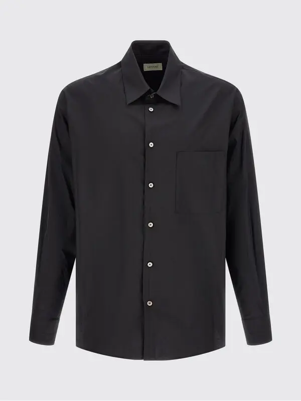 LEMAIRE Cotton And Silk Shirt - Black