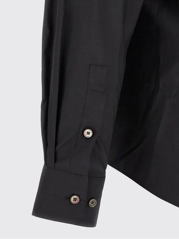 LEMAIRE Cotton And Silk Shirt - Black