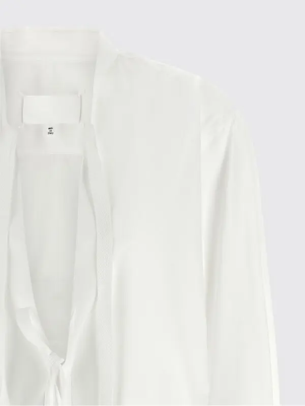 MAISON MARGIELA Cotton Blouse With Tie Detail