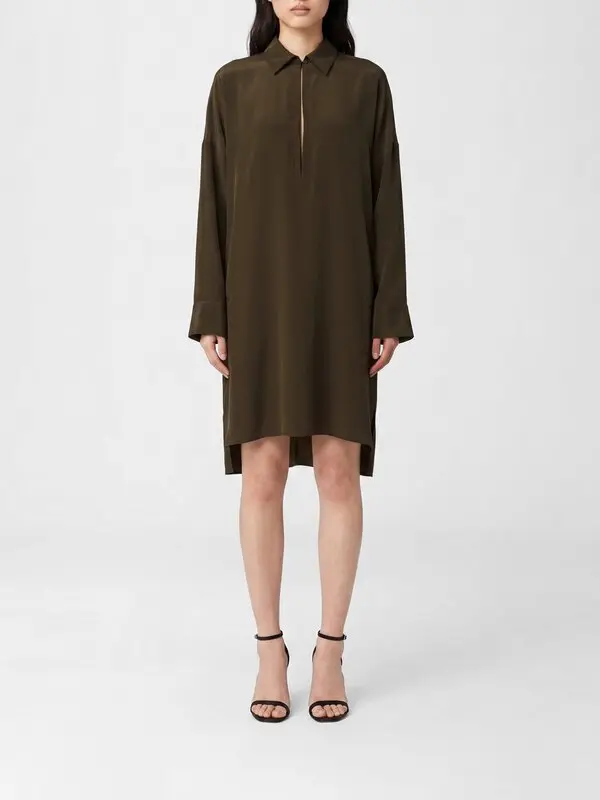 TOM FORD Silk Shirt Dress - Green