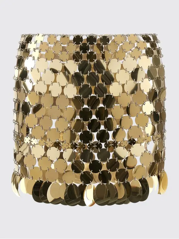 Rabanne Sequin Mini Skirt - Gold