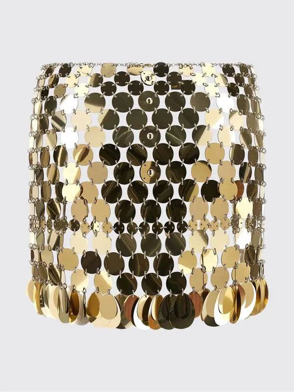 Rabanne Sequin Mini Skirt - Gold
