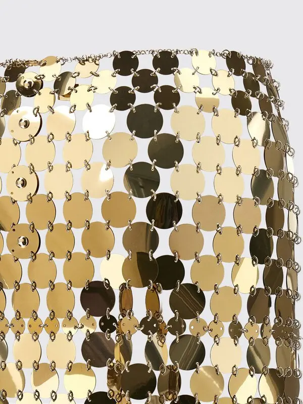 Rabanne Sequin Mini Skirt - Gold