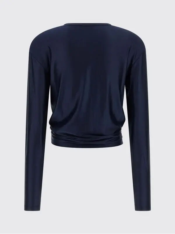 Rabanne Viscose Crop Top With Draped Detail