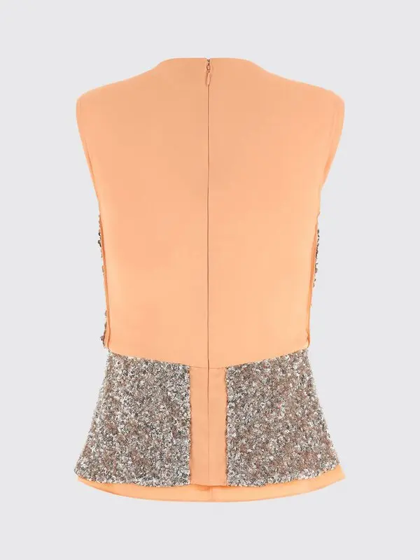 Rabanne Sequin Embellished Top - Pink