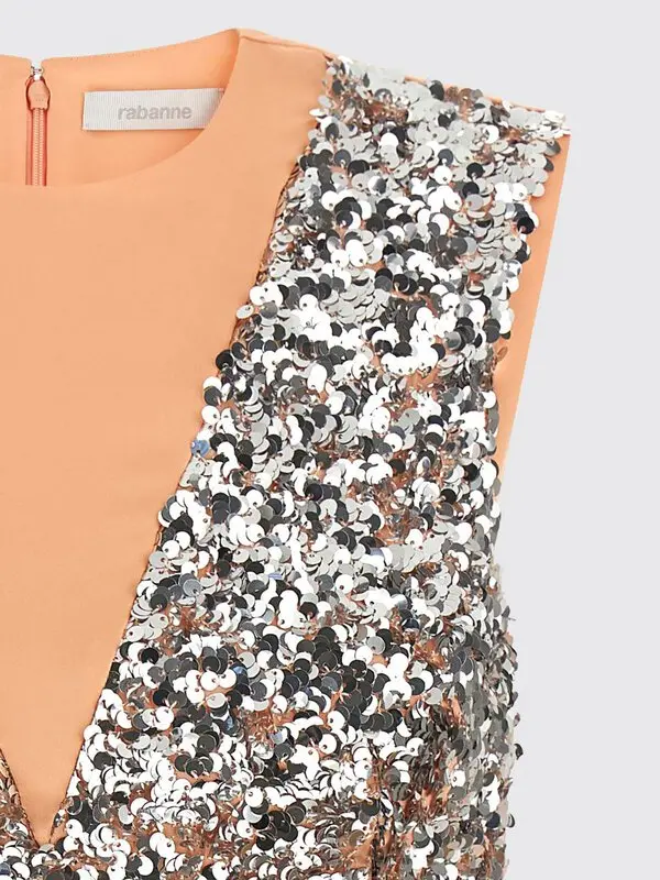 Rabanne Sequin Embellished Top - Pink