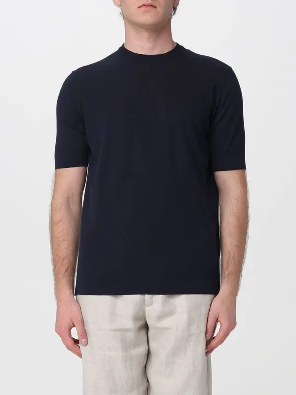 LARDINI Cotton T-shirt - Blue