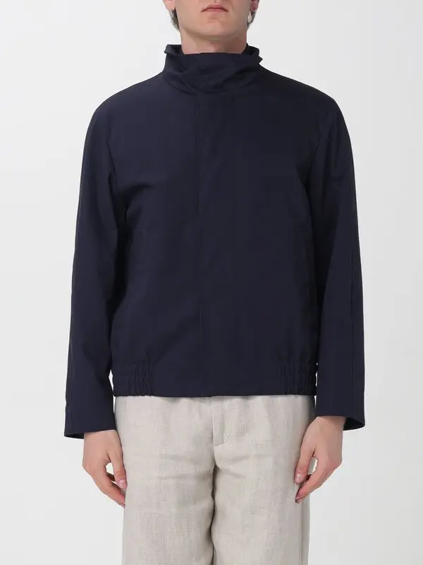 LARDINI Cotton Drill Jacket - Blue