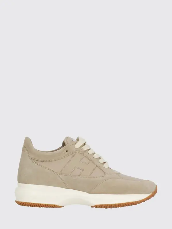 Hogan Interactive Suede Sneakers - Beige
