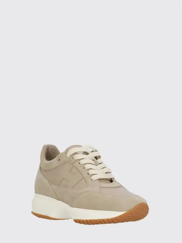 Hogan Interactive Suede Sneakers - Beige
