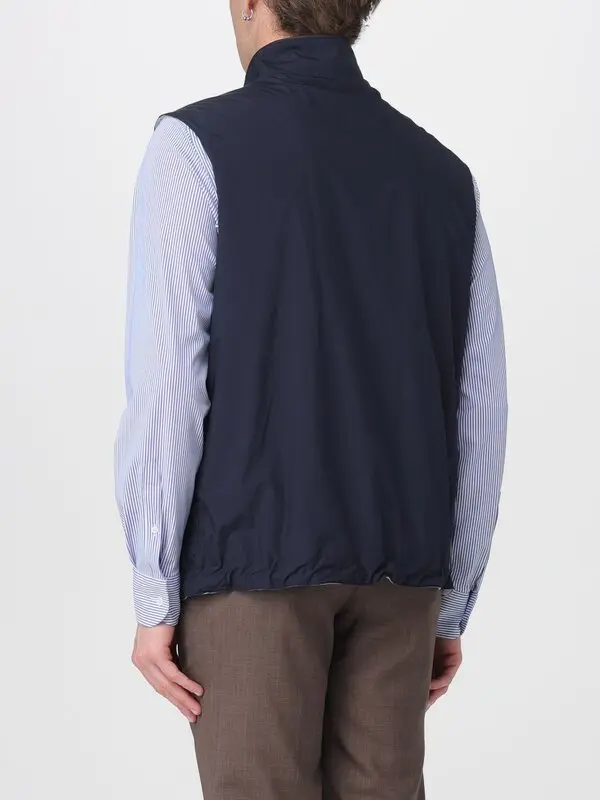 Corneliani Reversible Technical Fabric Vest - Blue
