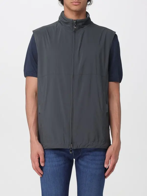 Corneliani Reversible Technical Fabric Vest - Grey