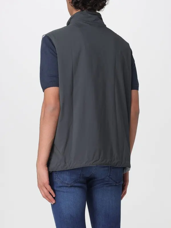Corneliani Reversible Technical Fabric Vest - Grey
