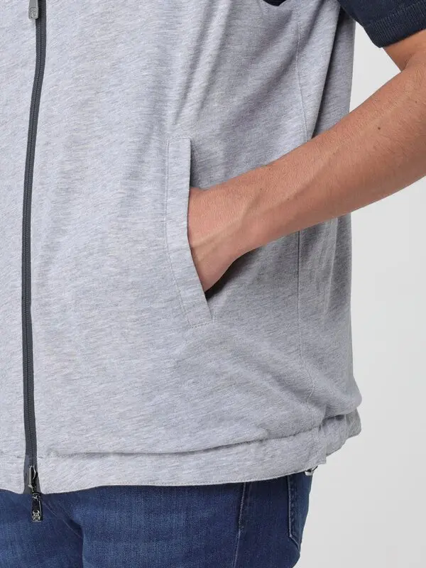 Corneliani Reversible Technical Fabric Vest - Grey