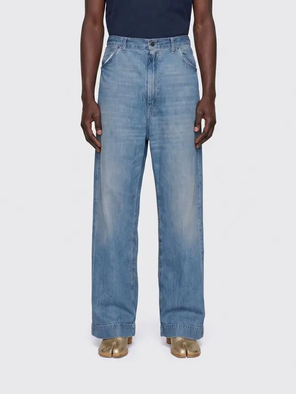 MAISON MARGIELA Wide-leg Cotton Denim Jeans - Blue